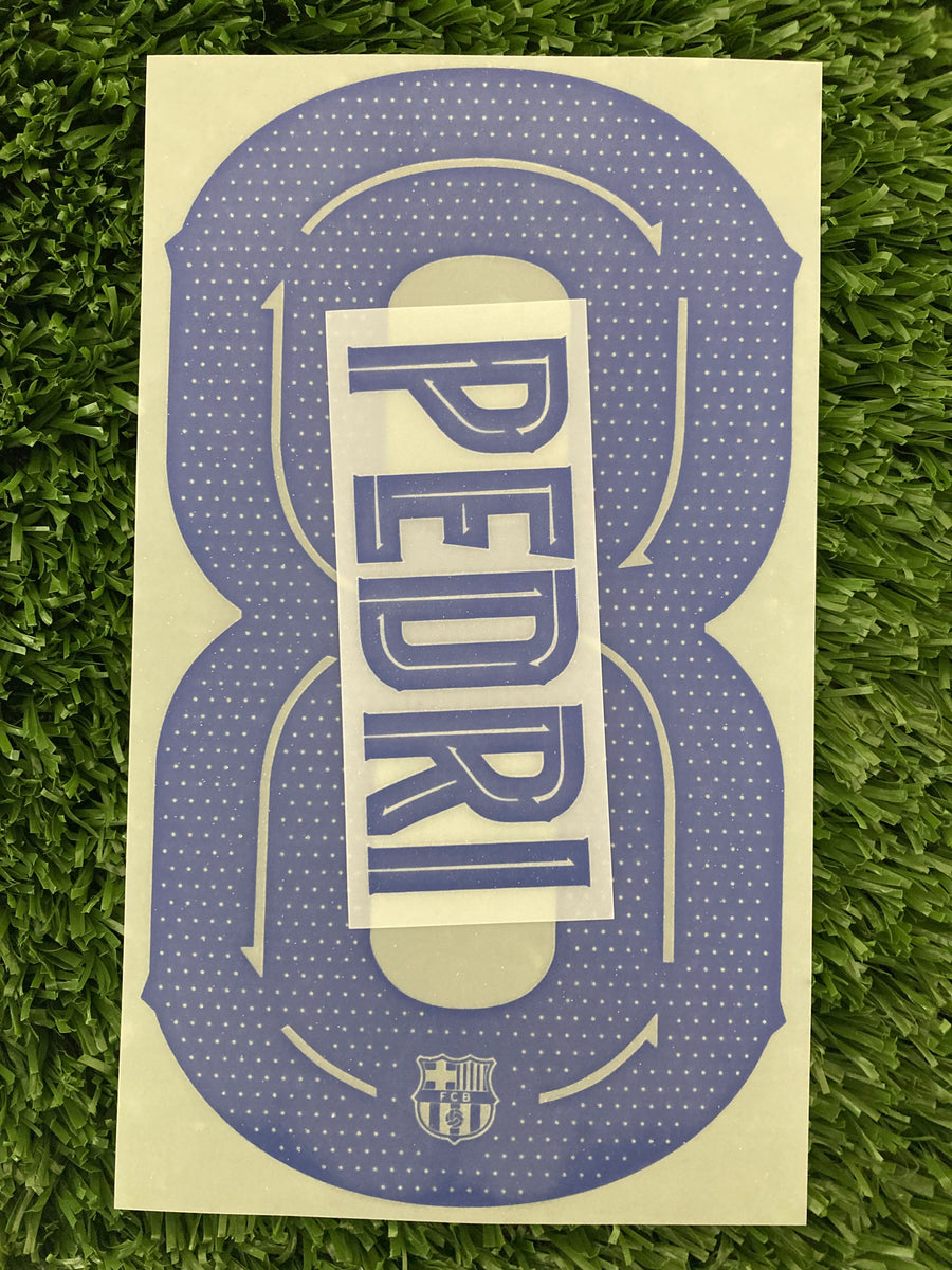 2024-2025 Pedri 8 FC Barcelona Third kit Name Set and Number Champions – maskjerseys