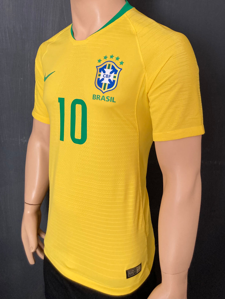 2018 World Cup Brazil National Team Player Issue Home Shirt Neymar Jr ...