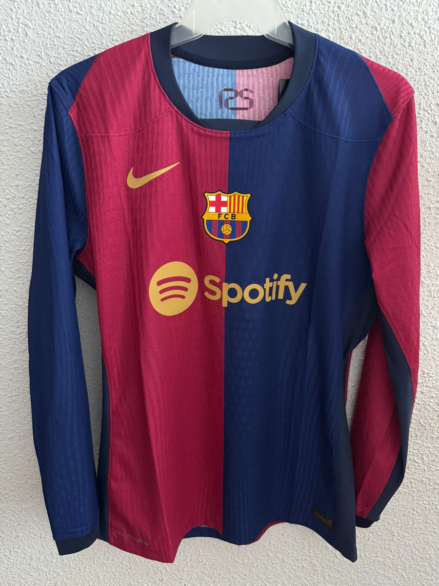 2024-2025 FC Barcelona Home Shirt Player Issue Kitroom Old Spotify Lon ...