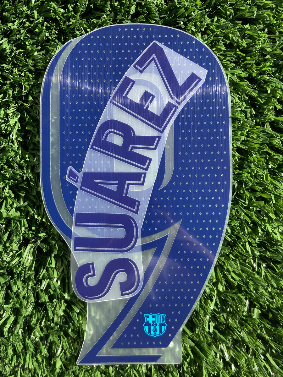 2019-2020 Luis Suárez FC Barcelona Third Kit Name set and Number La Li ...