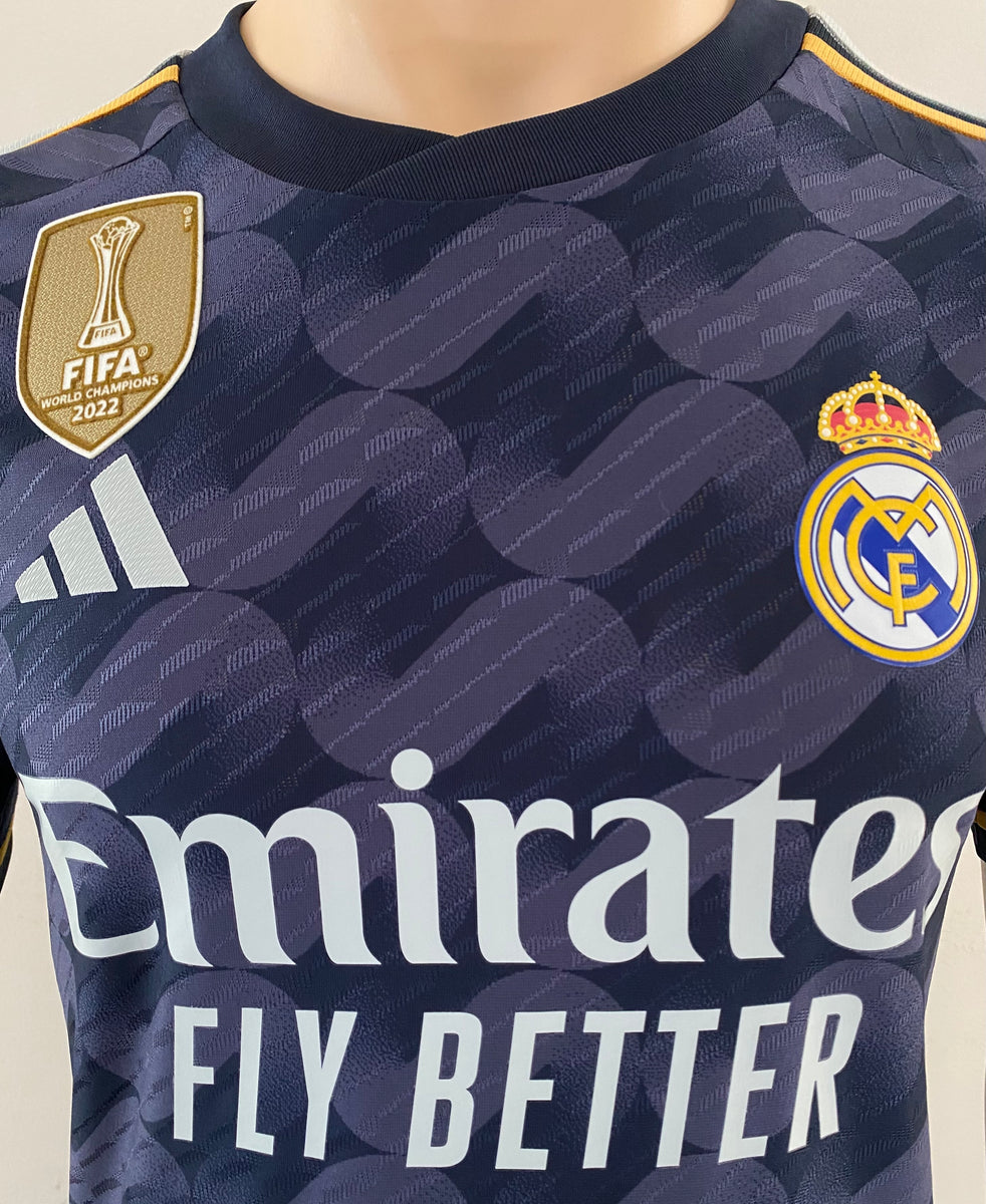 2023-2024 Real Madrid CF Away Shirt Vini Junior Player Issue Authentic ...