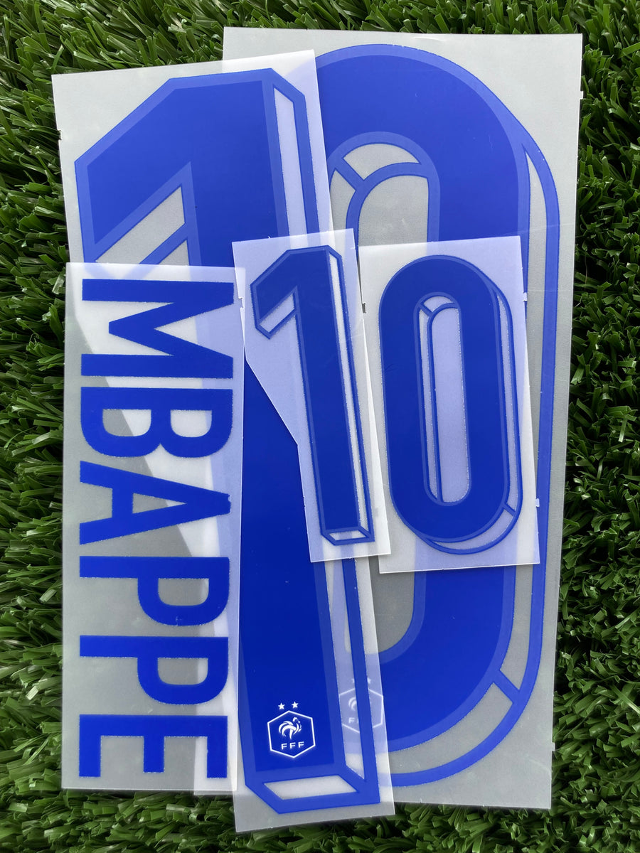 2024 EURO Mbappé 10 France National Team Away Name Set and Number Monb ...