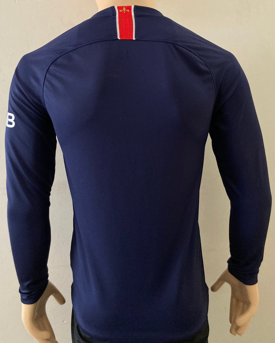 2018-2019 PSG Paris Saint-Germain Long Sleeve Home Shirt Mint conditio ...