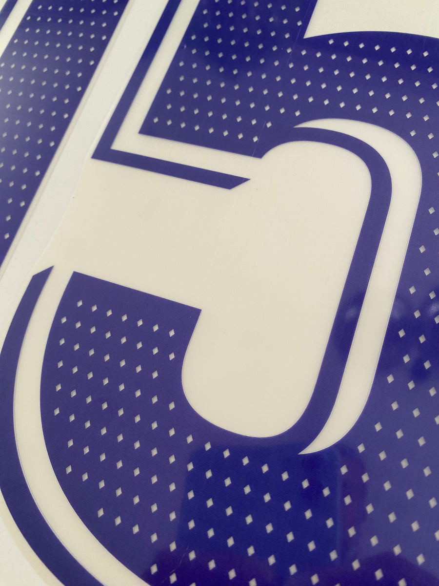 2021-2022 Real Madrid Valverde Name and Number Set Badge LaLiga Home A ...