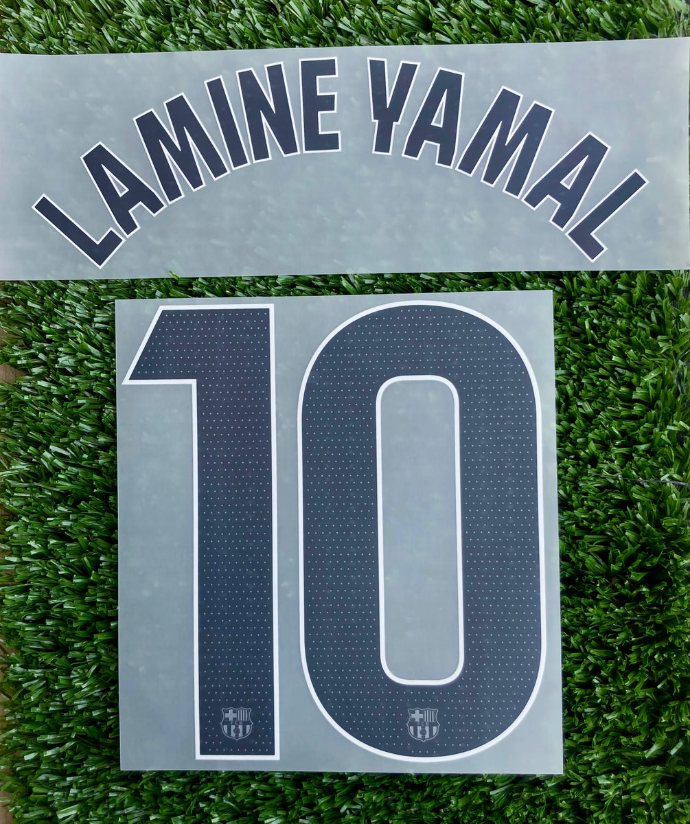 2025-2026 FC Barcelona Away kit Name Number set Lamine Yamal Player Is ...