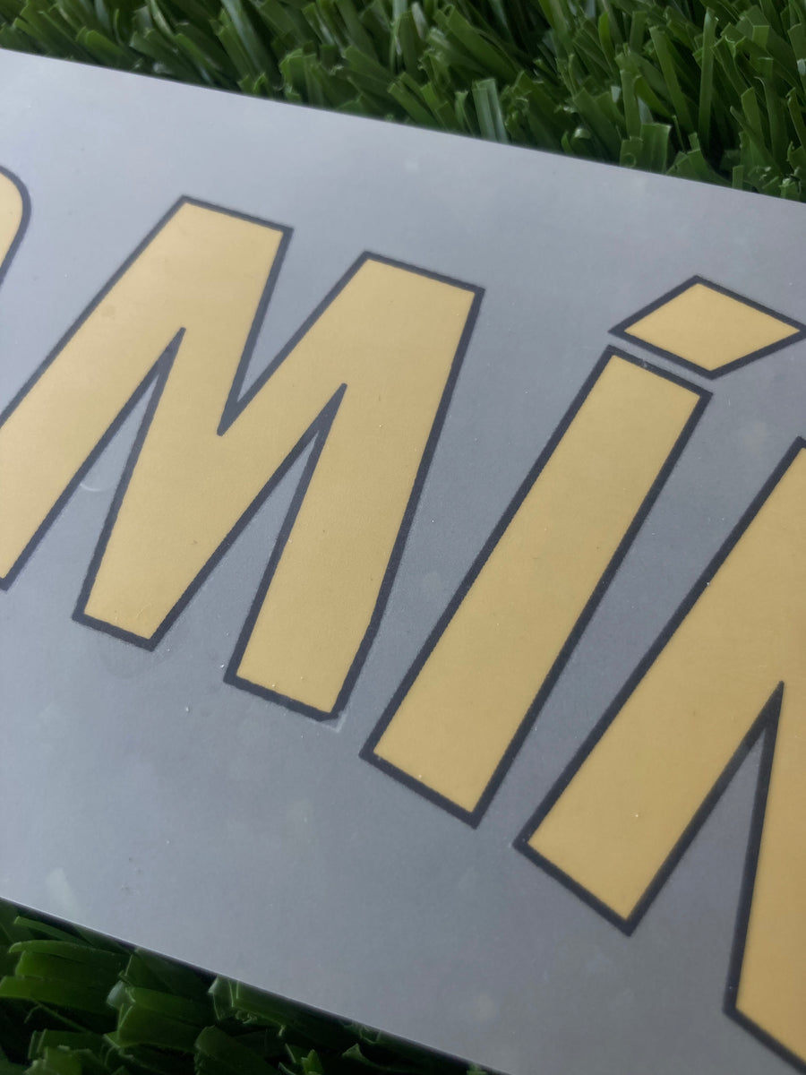 2024-2025 FC Barcelona Home kit Name Number set Fermin Player Issue La ...