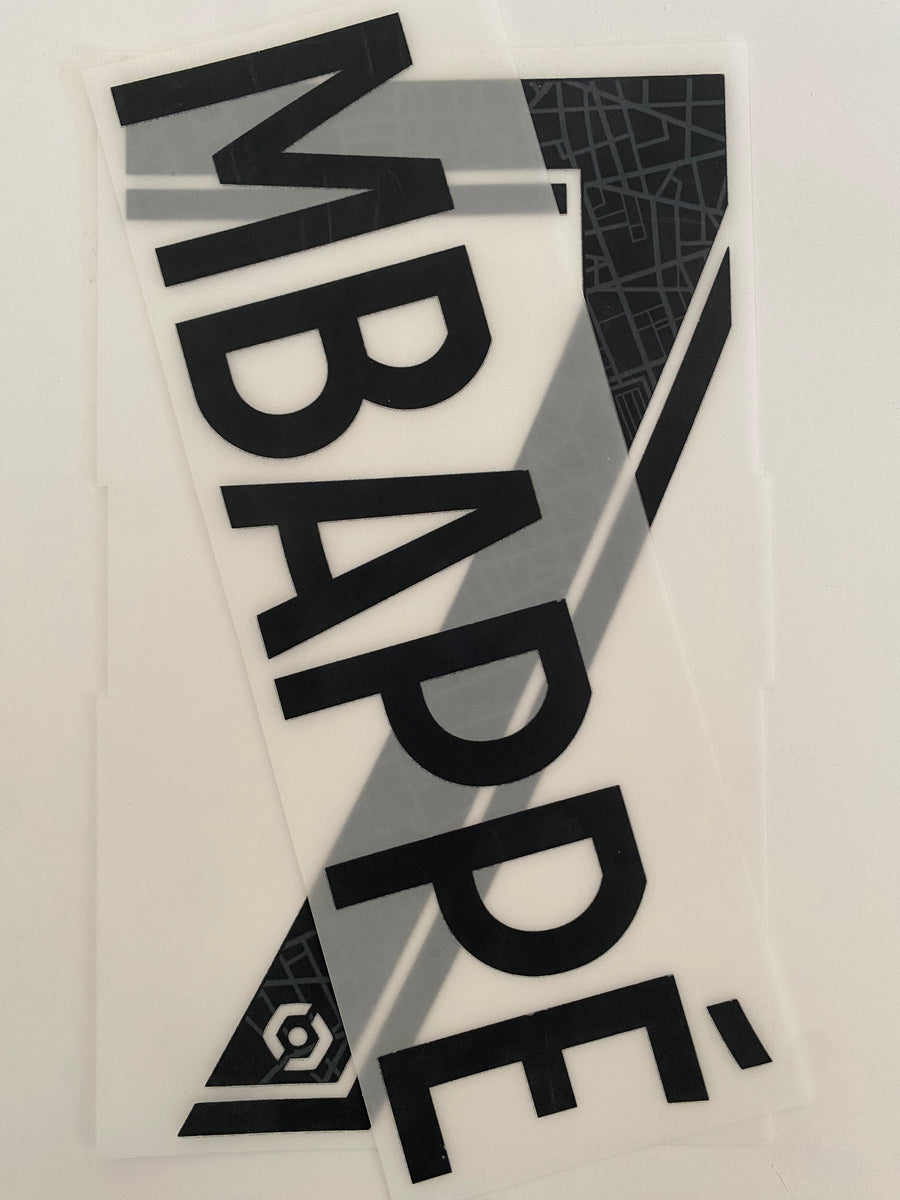 2022-23 PSG Paris Saint-Germain Ligue 1 Away Shirt Mbappé Name Set and ...