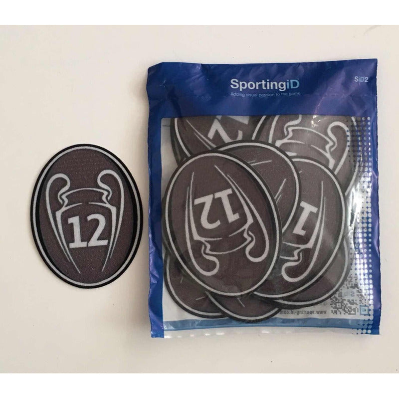 2017-2018 Badge of Honor 12 Real Madrid Player Issue Badge Champions S ...