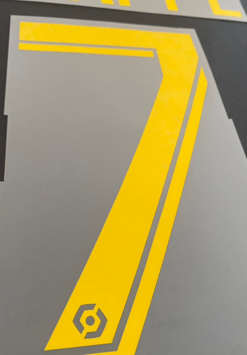 Name set Número Mbappé 7 PSG Paris Saint-Germain 2022-23 Para la cuart ...