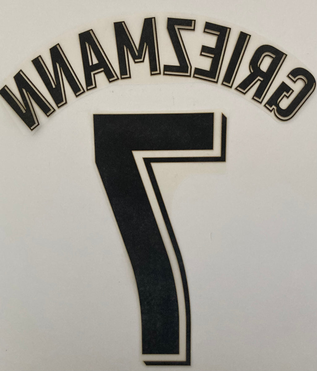 Name set Número Griezmann 7 FC Barcelona 2020-21 La Liga For away kit ...