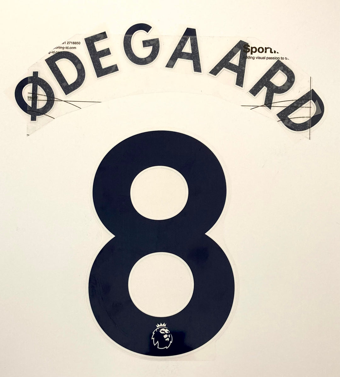 Name set Número Ødegaard 8 Arsenal FC 2021-23 Para la tercera equipaci ...