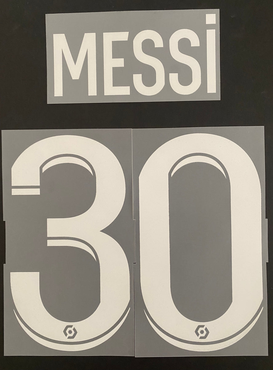 Name set Número Messi 30 PSG Paris Saint-Germain 2022 - 2023 Para la c ...